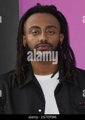 Aminé arrives at the SPACE JAM: A NEW LEGACY World Premiere held at the ...