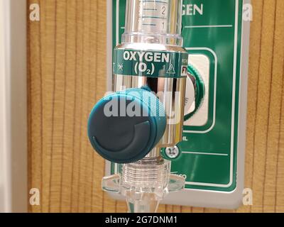 Medical Oxygen Tank in Hospital control room Stock Photo - Alamy