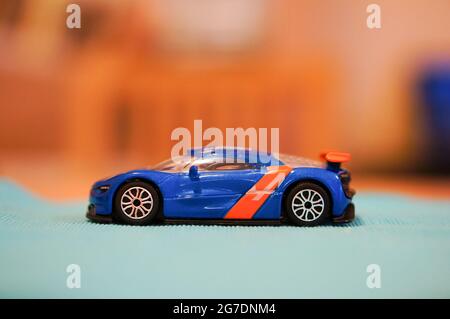 POZNAN, POLAND - Dec 21, 2015: Bburago toy model sport Lamborghini car ...