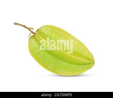 star fruit carambola or star apple ( starfruit ) isolated on white ...