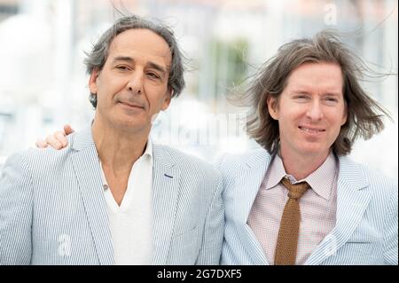 Alexandre Desplat and Wes Anderson attend the 'Asteroid City' photocall ...