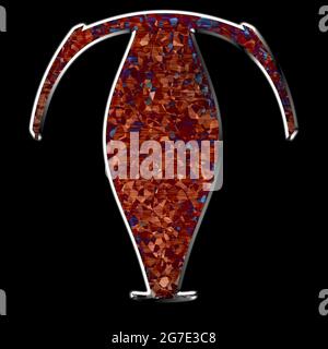 Monogram with uppercase character G coloured spangle Stock Photo - Alamy