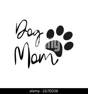 best dog mom ever, typography lettering design, printing for t shirt ...
