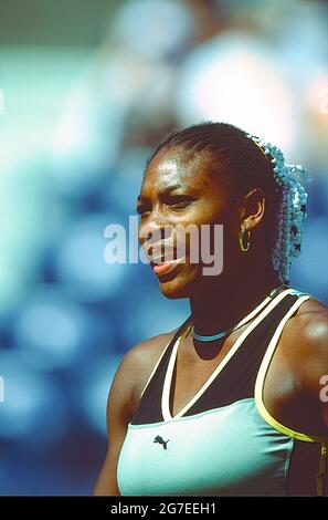 Serena Williams (USA) wins her first Grand Slam at the 1999 US Open ...