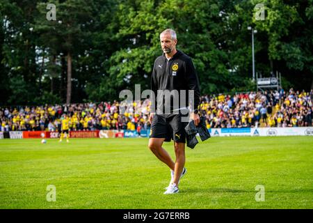 13 July 2021, Hessen, Gießen: Football: Test matches, FC Gießen ...