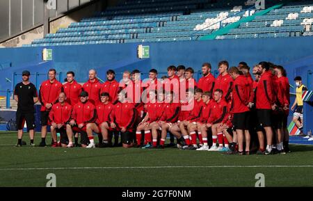 The Wales U20 squad ahead of the Under 20s Guinness Six Nations match ...