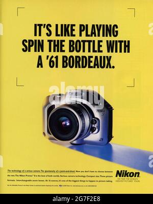 Nikon F camera advert in a LIFE magazine April 1967, Atlantic edition ...