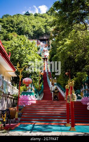 Wat Ban Tham temple and cave in Kanchanaburi, Thailand Stock Photo - Alamy