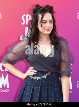 Mary Mouser attends the world premiere of "Karate Kid: Legends" at the ...