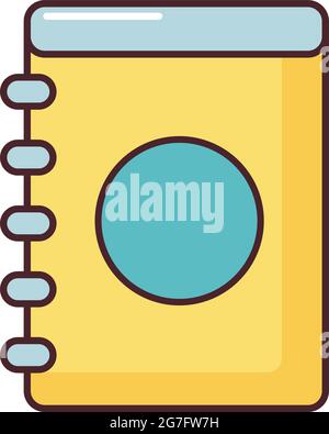 ringed yellow book Stock Vector Image & Art - Alamy