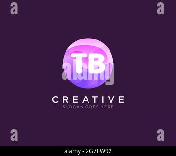 Initial TB logo template with modern frame. Minimalist TB letter logo ...