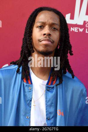 Juel Taylor at the world premiere of "Space Jam: A New Legacy" held at ...