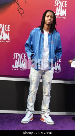 Juel Taylor at the world premiere of "Space Jam: A New Legacy" held at ...