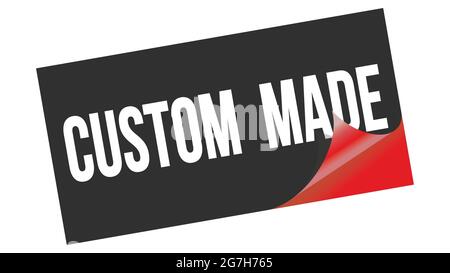 CUSTOM MADE text written on red round vintage rubber stamp Stock Photo ...