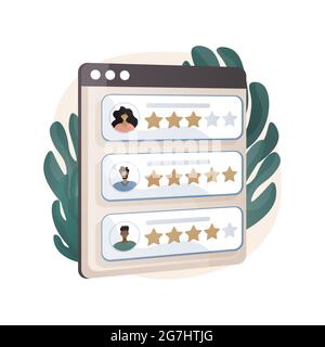 Rating site abstract concept vector illustration Stock Vector Image ...