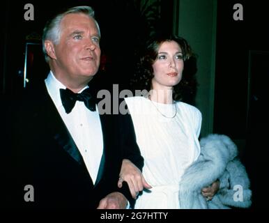 Los Angeles.CA.USA. LIBRARY. George Peppard walk of fame. Late 1980s ...