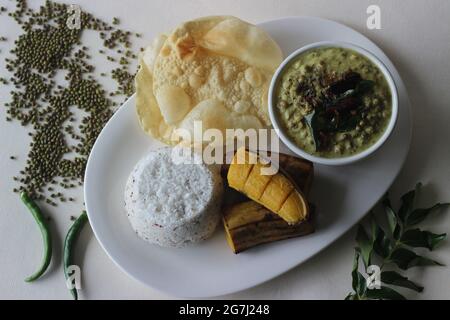 Puttu and Kadala curry Kerala India food Stock Photo - Alamy