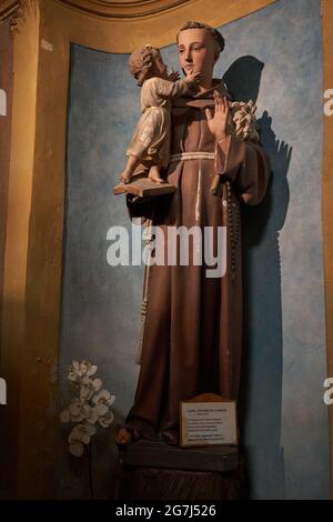 Eze, France - June 17, 2021 - a medieval town in the hills of the ...
