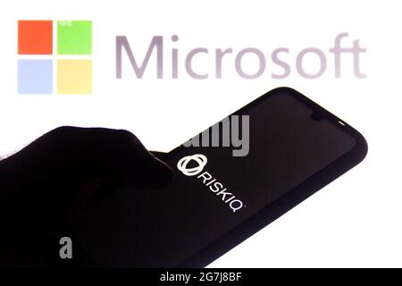 In this photo illustration, the Microsoft Security logo is seen ...