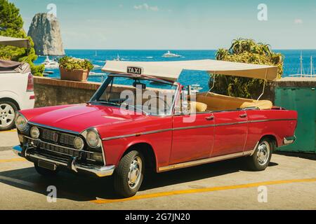 Taxi Capri Italy Stock Photo - Alamy
