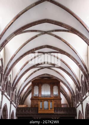 Low angle shot of the inside of Cathedral in St Gallen Stock Photo - Alamy