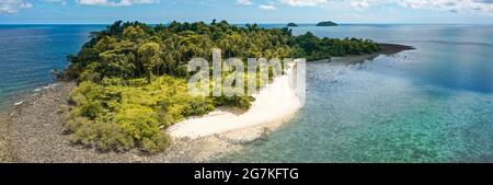 Aerial island view of Ko Man, Thailand. View Amazing view to Catamaran ...