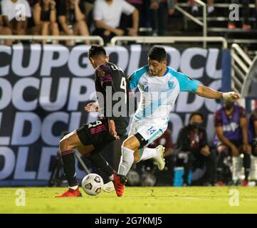 Guatemala forward Darwin Lom (14) takes a selfie with fans after the ...