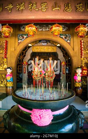 Wat Metta Thamrat or Wat Metta Tham Photiyan in Kanchanaburi, Thailand ...