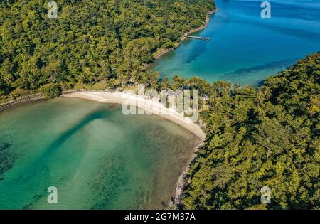 Aerial view of Koh Ngam, in Koh Chang, Trat, thailand Stock Photo - Alamy