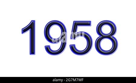 Calendar of year 1958 Stock Photo - Alamy
