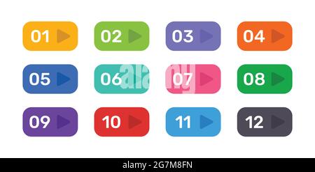 Number One Round Icon. Numeral 1 Circle Button Digit Count Counter ...