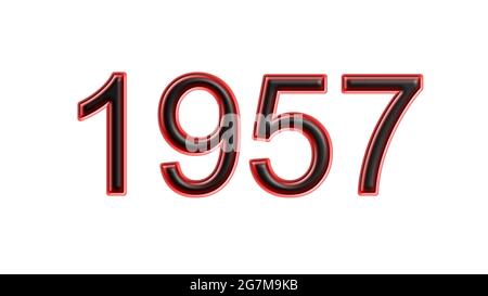 Calendar of year 1957 Stock Photo - Alamy