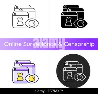 Consumer data privacy black glyph icon Stock Vector Image & Art - Alamy