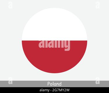 Poland round flag icon. Round World Flags Vector illustration Icons Set ...