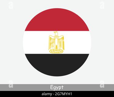 Egypt flag button. Egypt flag icon. Vector illustration of egypt flag ...