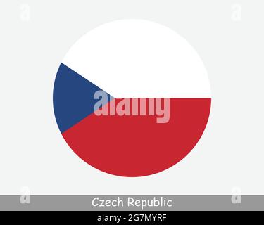 Czech Republic - Czechia flag button Stock Vector Image & Art - Alamy