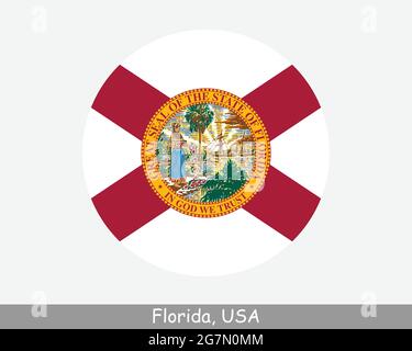 Florida and USA flag badge vector Stock Vector Image & Art - Alamy