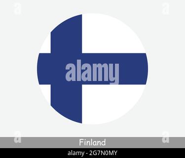 Finland icon. Round logo with country map and title. Stylish Finland ...
