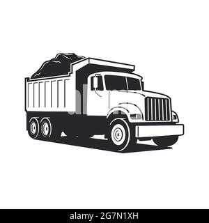 Vector Cartoon Dump Truck. Vector Cartoon Dump Truck. Tipper truck ...
