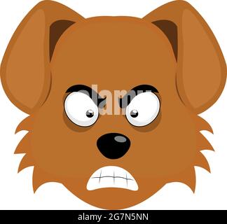 Cartoon face, disgust vector emotion with closed eyes, sour taste ...