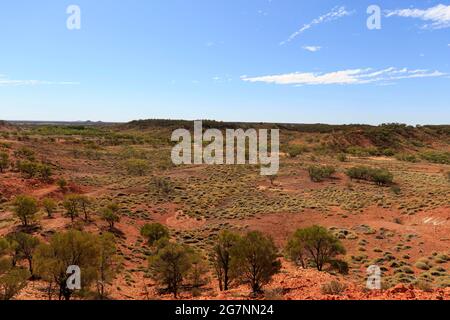 June 15, 2021, Lark Quarry, Queensland, Australia: A view of an arid ...