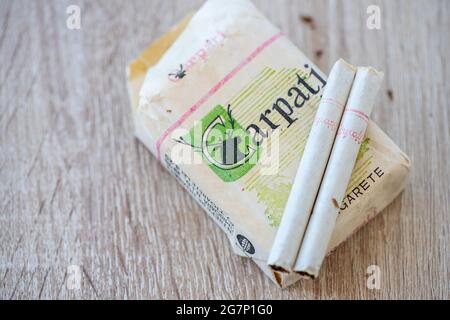 Timisoara, Romania - February 22, 2020: Close-up of an AMCC PCI ...