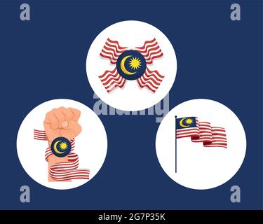 three merdeka icons Stock Vector Image & Art - Alamy