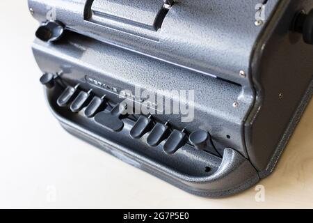 A Perkins Brailler braille typewriter Stock Photo - Alamy