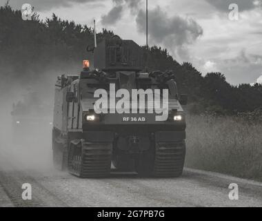 British Army BvS10 Viking all terrain armoured vehicle on a military ...