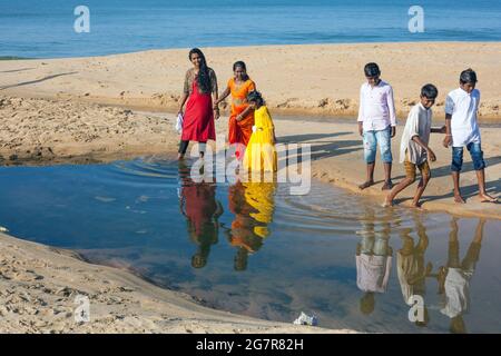 Indian Family Bathing Swimming pool Hotel Summer Day Enjoying Smiling ...