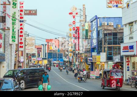 Main street of Negombo Sri Lanka Stock Photo - Alamy
