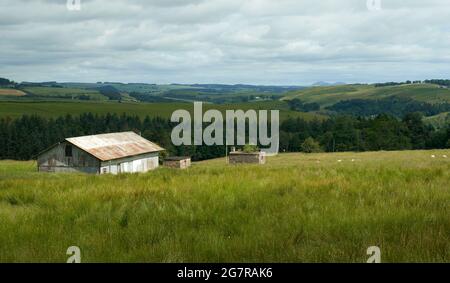 Hut at Stobs Camp near Hawick. Stobs Camp is a military and internment ...