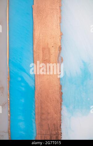 Part of original resin art, epoxy resin painting. Marble texture. Fluid ...