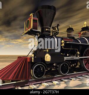 American steam locomotive from the 1850s Stock Photo - Alamy